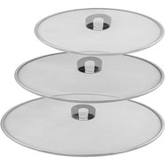Stainless Steel Splatter Guard with Handle, Oil-Proof Cooking Pot Cover ...