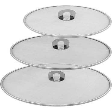 Stainless Steel Splatter Guard with Handle, Oil-Proof Cooking Pot Cover ...