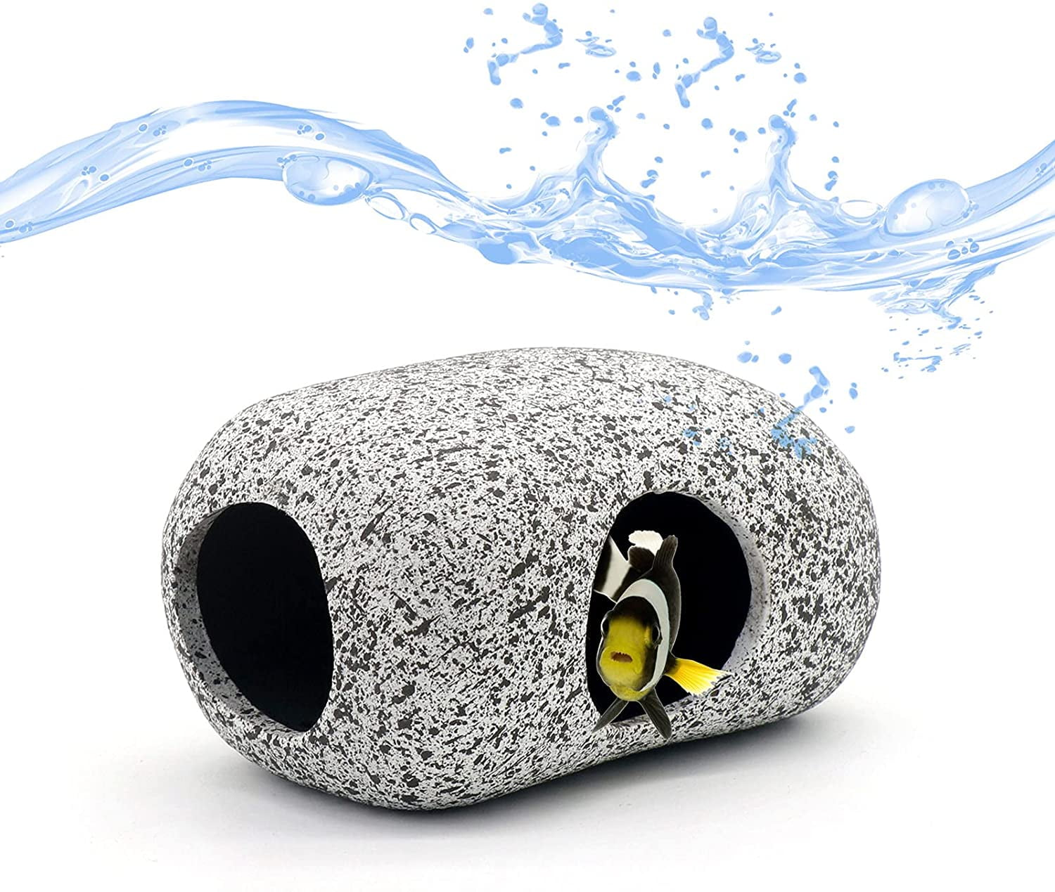 Yirtree Stackable Aquarium Decoration Rock Caves, Betta Fish Hideout ...