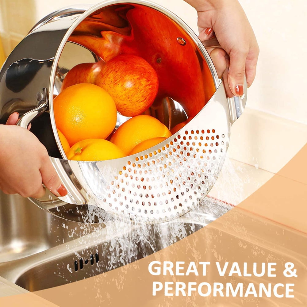 Yirtree Stainless Steel Strainers , Easy Draining Durable Dishwasher ...