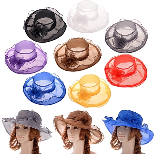 Yirtree Womens Folable Floppy Hat Wide Brim Sun Protection Straw Hat