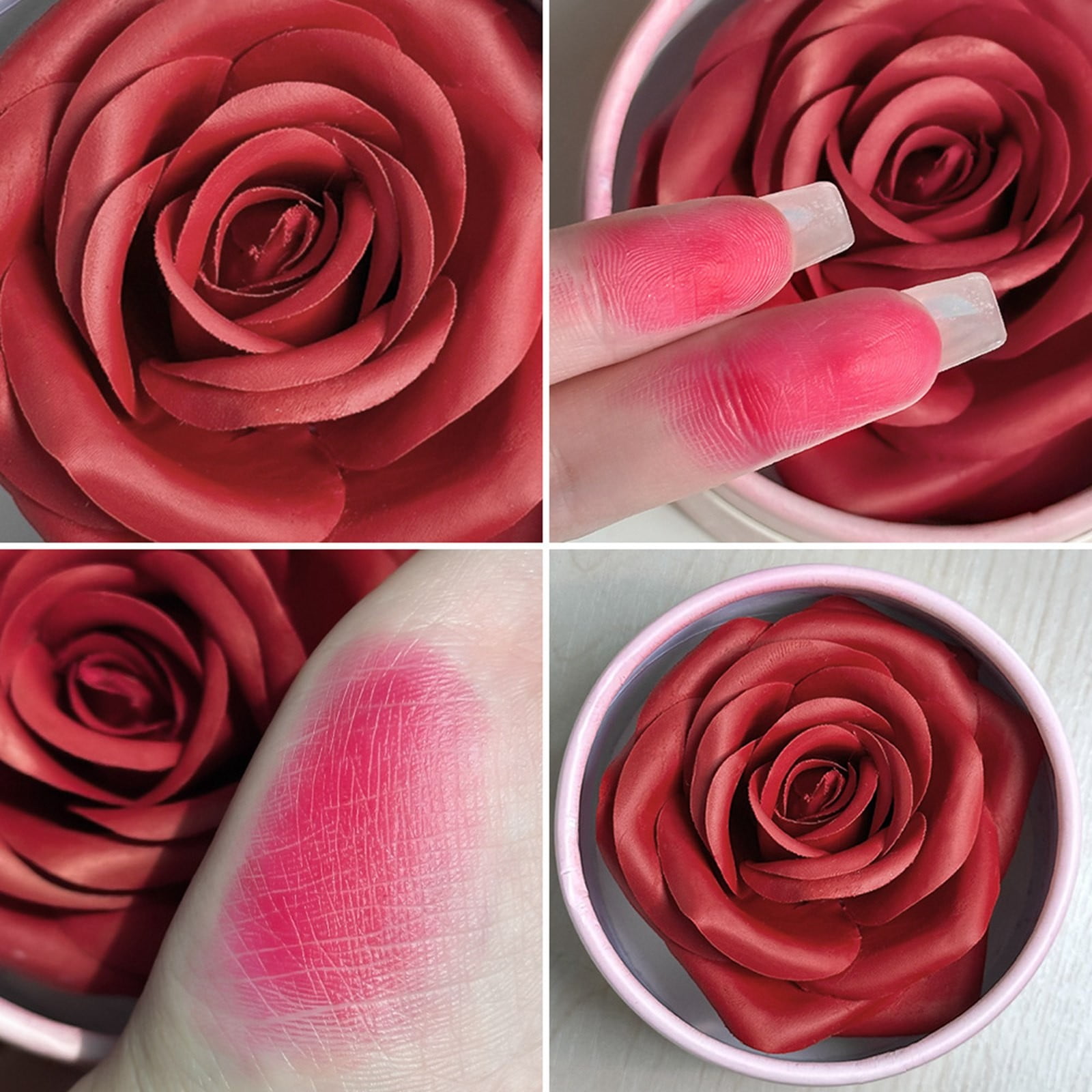 Yisang Four Color 3D Rose Petal Tattoo Sticker Waterproof Long Lasting ...