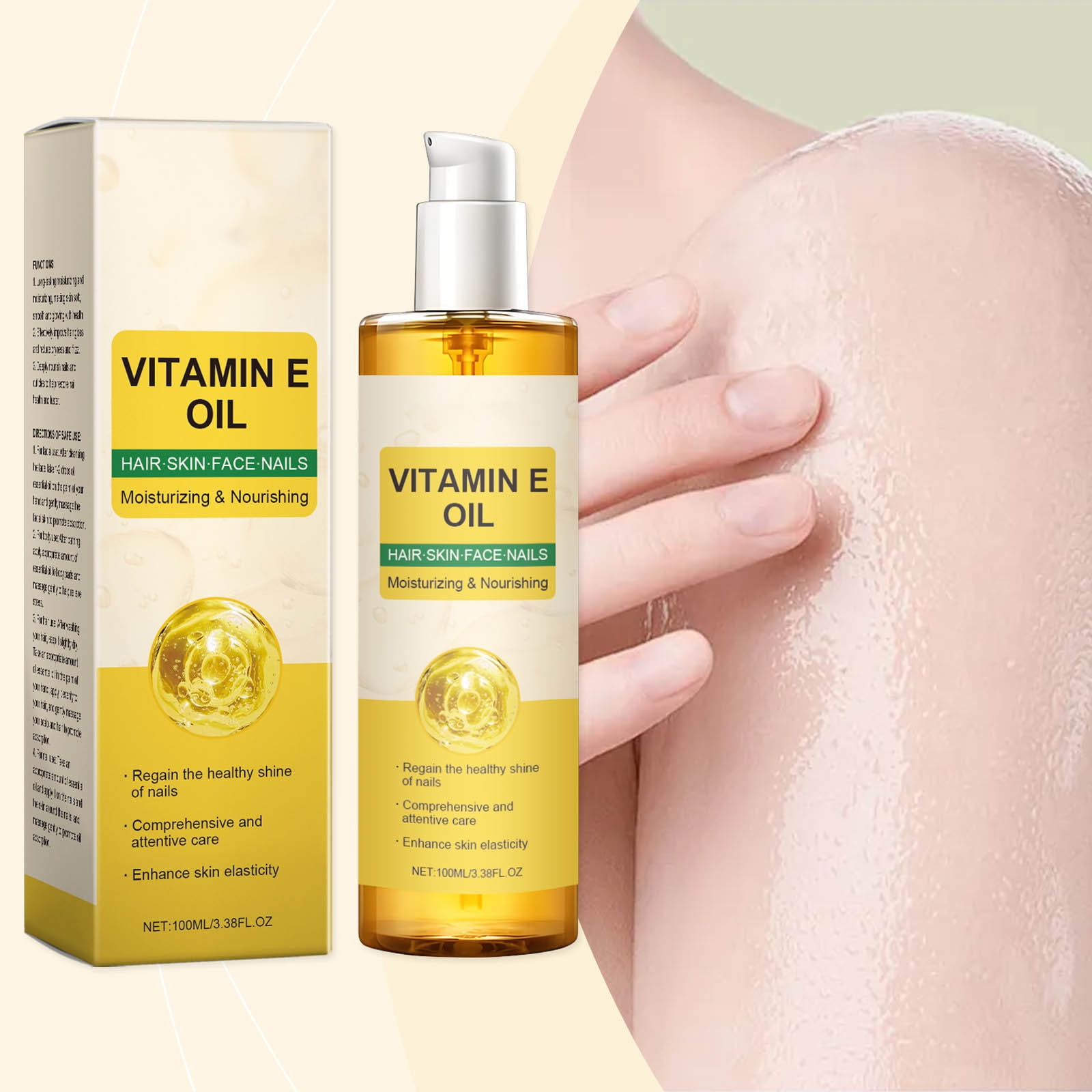 Yisang Organic Cold-Pressed Vitamin E Oil 8oz (100ml) Hexane-Free Hair ...