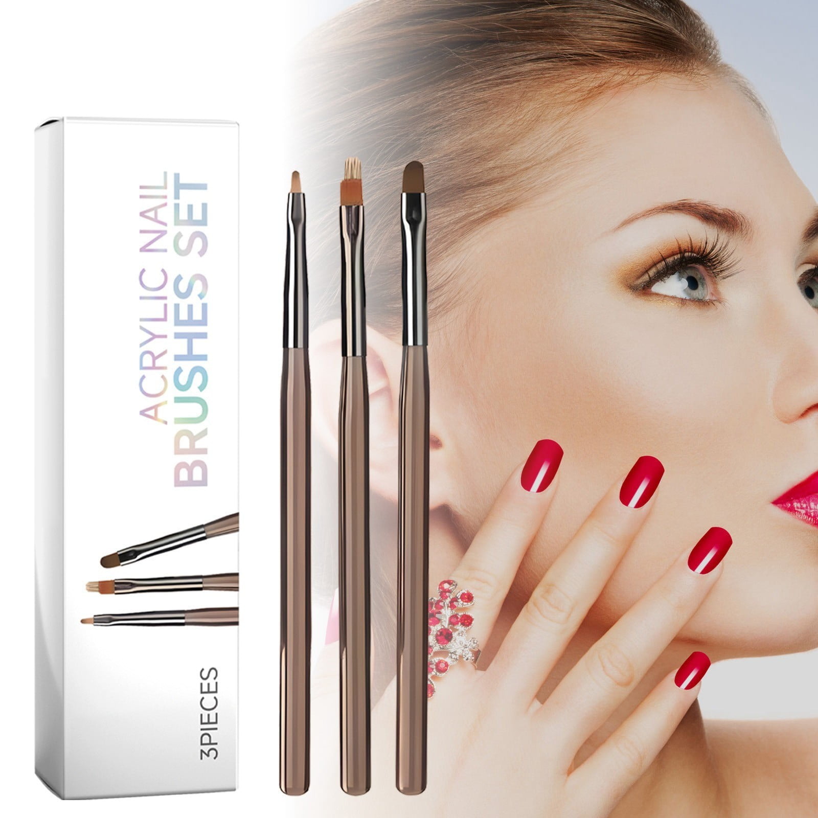 Yisang Professional Nail Art Brush Pen Set with 3 Sizes, Precise Tip ...
