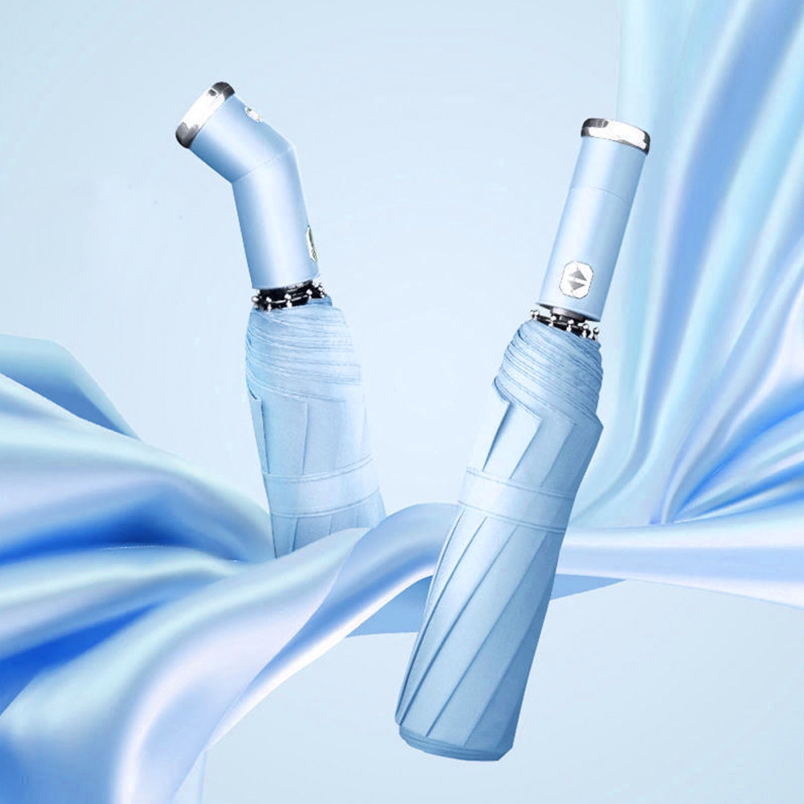 Yishangzhng Fully Automatic Rotatable LED Flashlight Umbrella, Foldable ...