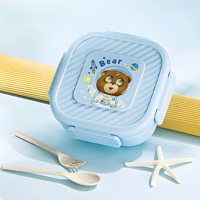 Yishangzhng Heatable Plastic Lunch Boxstudent Bento Boxsquare Divided ...