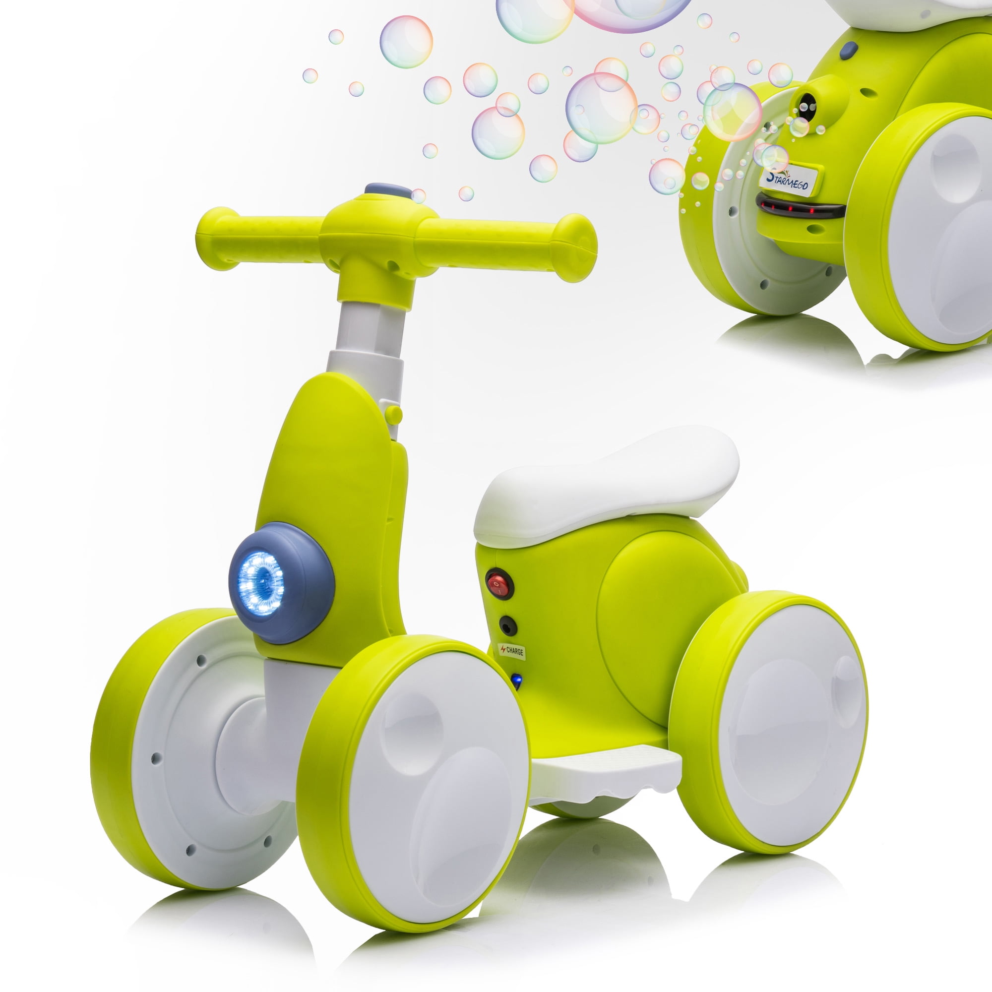 Yiteng Electric Ride-On Toy Car with Bubble Maker, Music & Light for 1 ...