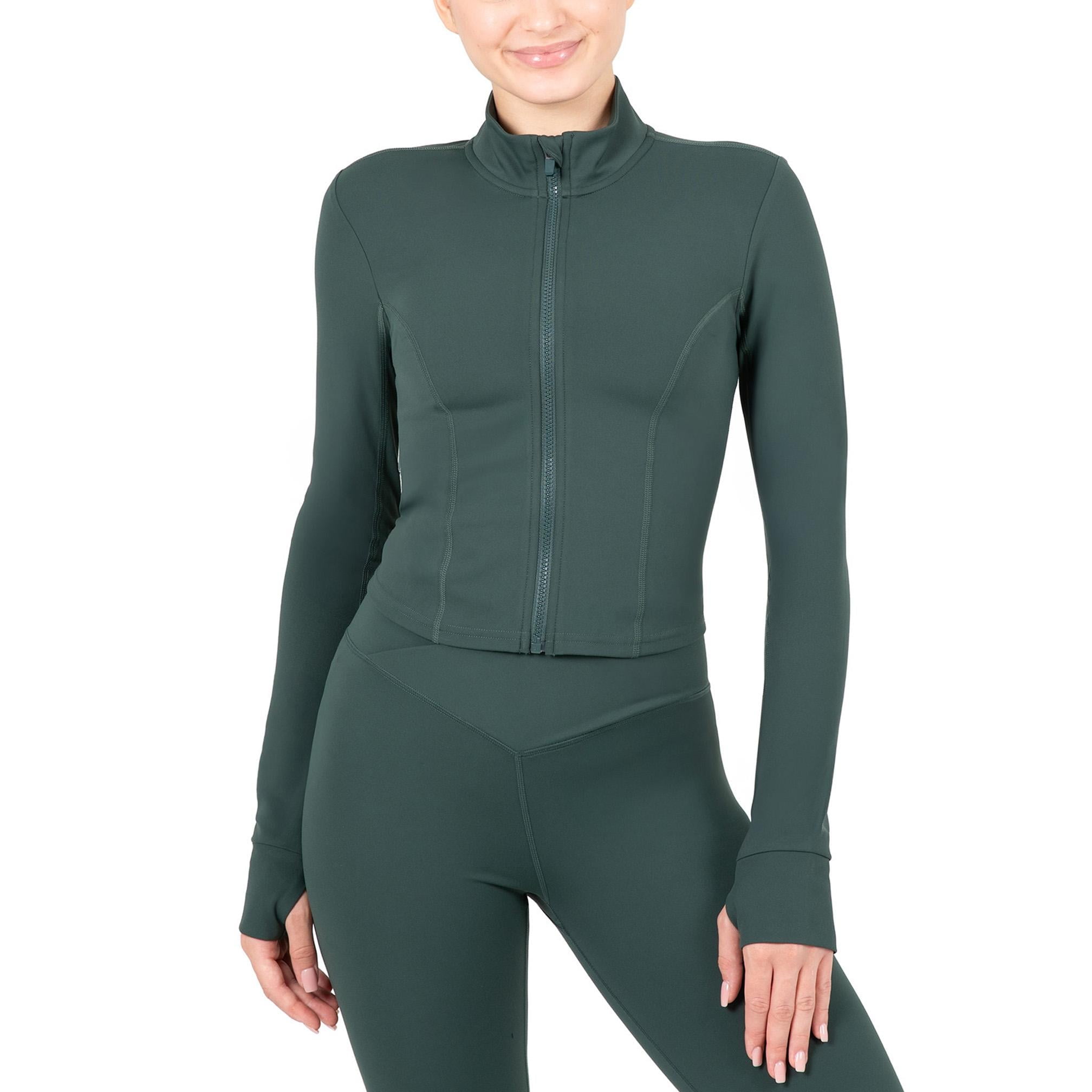 Yitty Active Women's Ultraluxe Cropped Full Zip Jacket, Athleisure, 4 ...