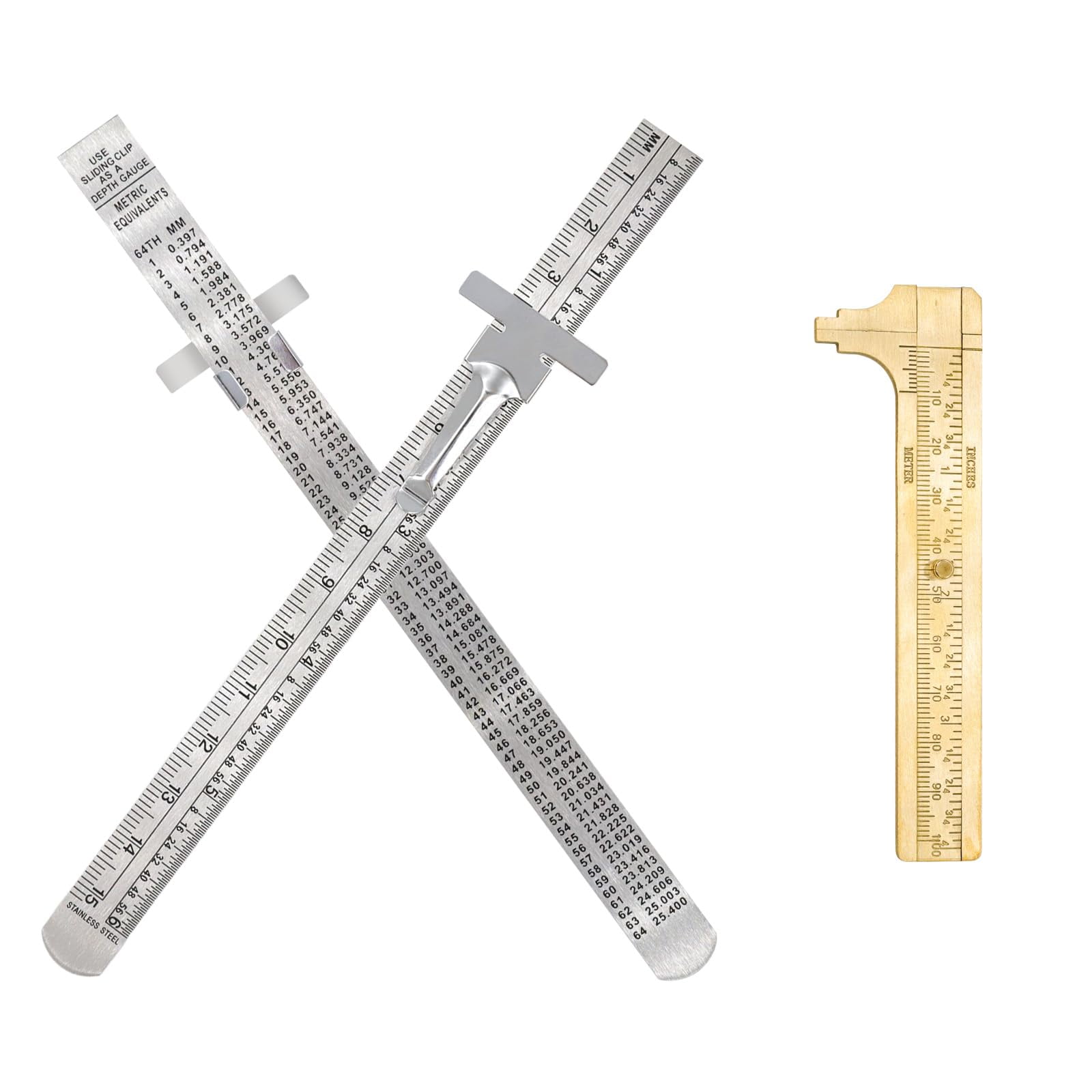 Yivioep 6 Inch Pocket Machinist Ruler, High Precision Stainless Steel ...