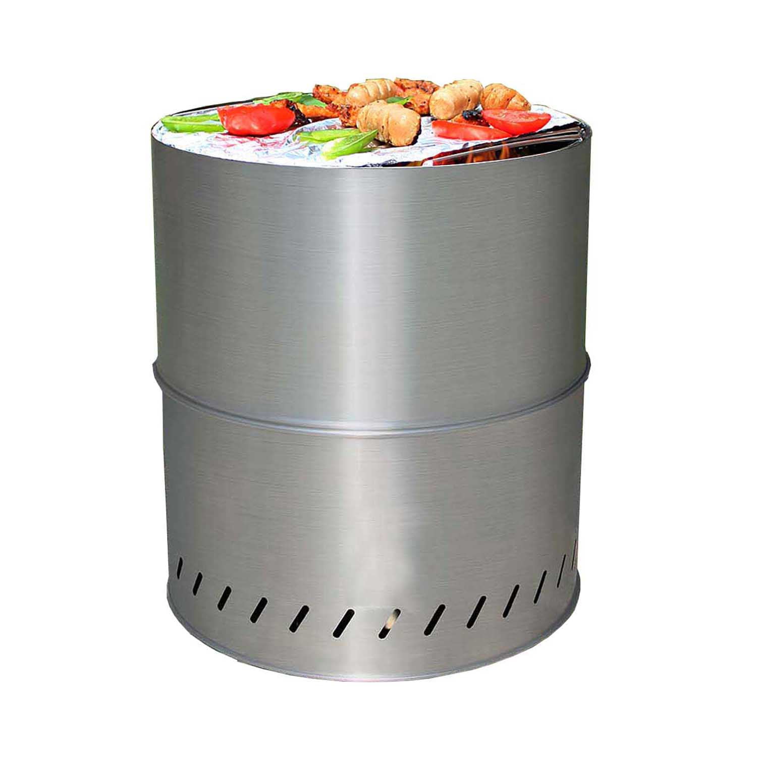 Yiwa 15" Outdoor Smokeless Fire Pit With Handbag, Portable Stainless ...
