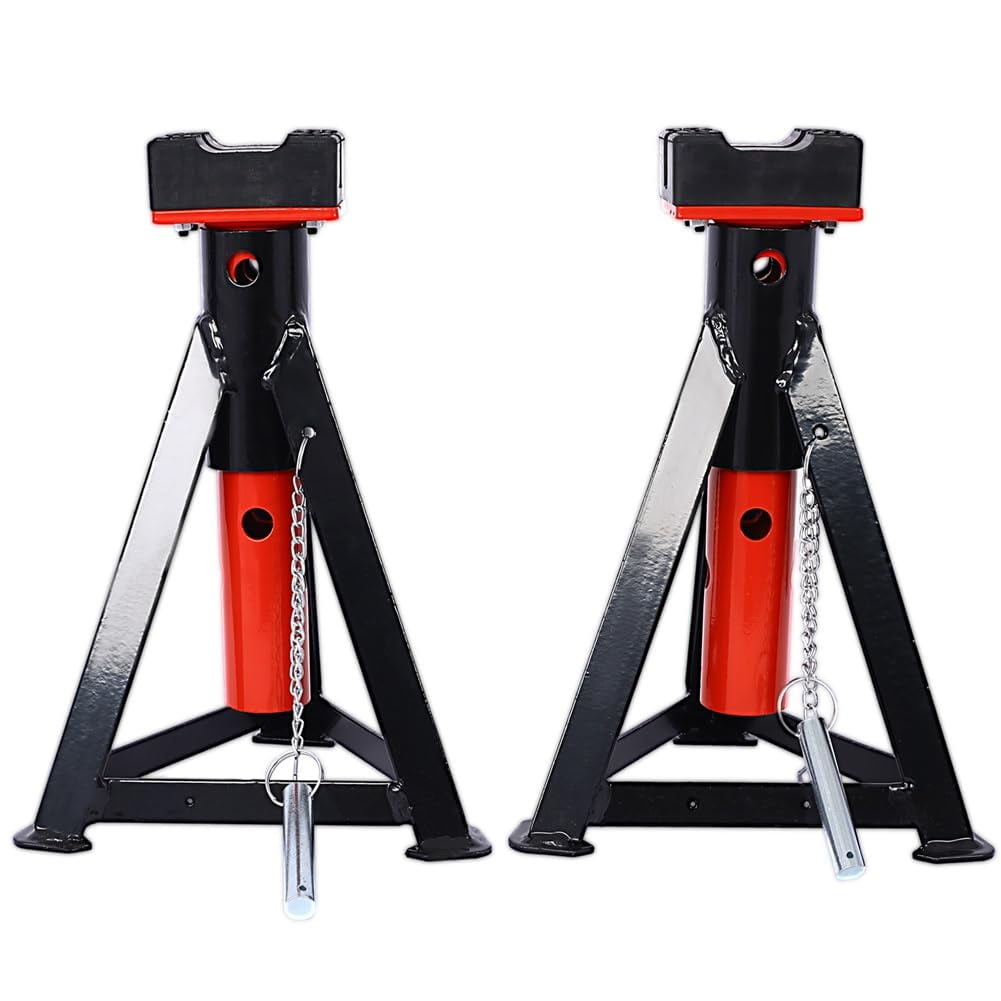 Yiwa 3 Ton Jack Stand, 10 Adjustable Height Axle Stands, 6000 Lbs ...