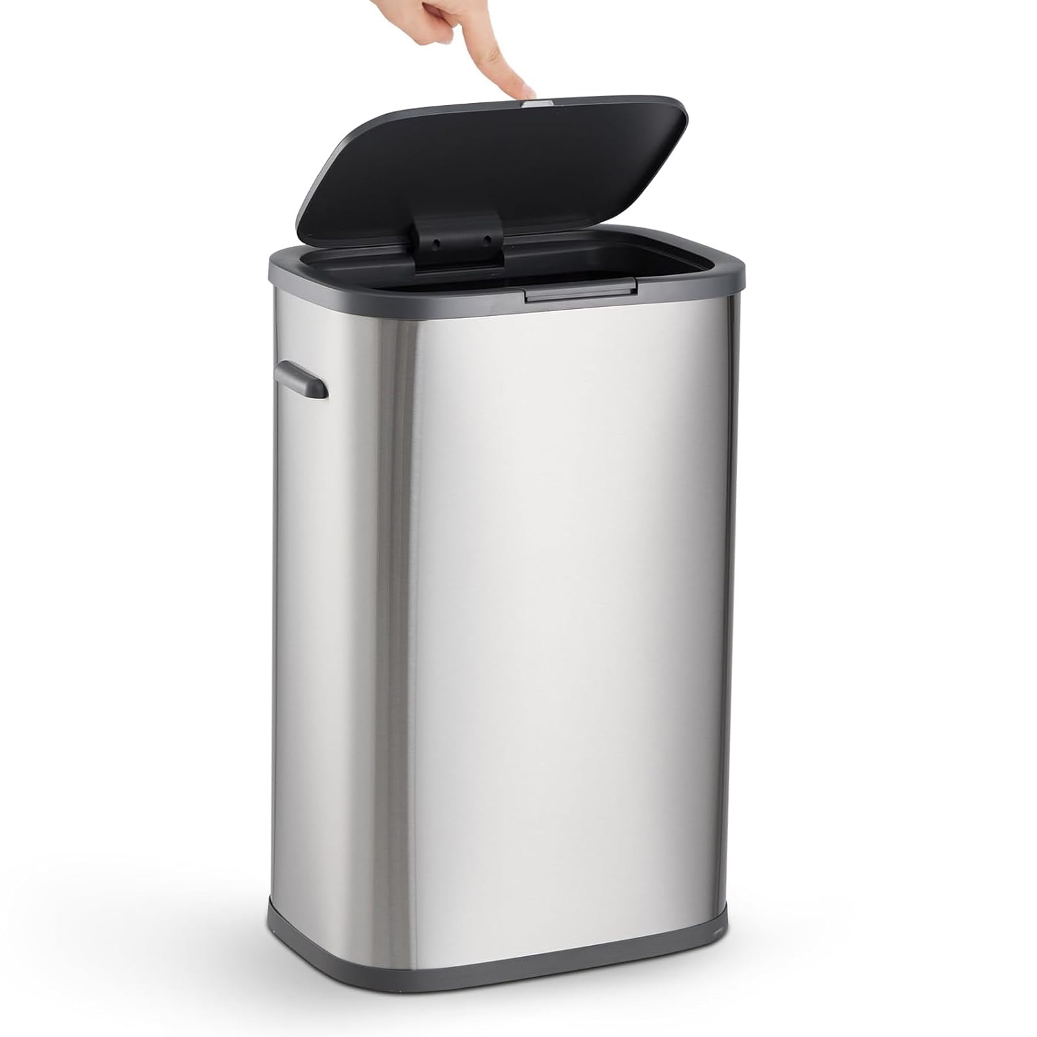 Yiwa 55L Trash Can Wastebasket with Press Type Lid, 14.5 Gallon Garbage ...