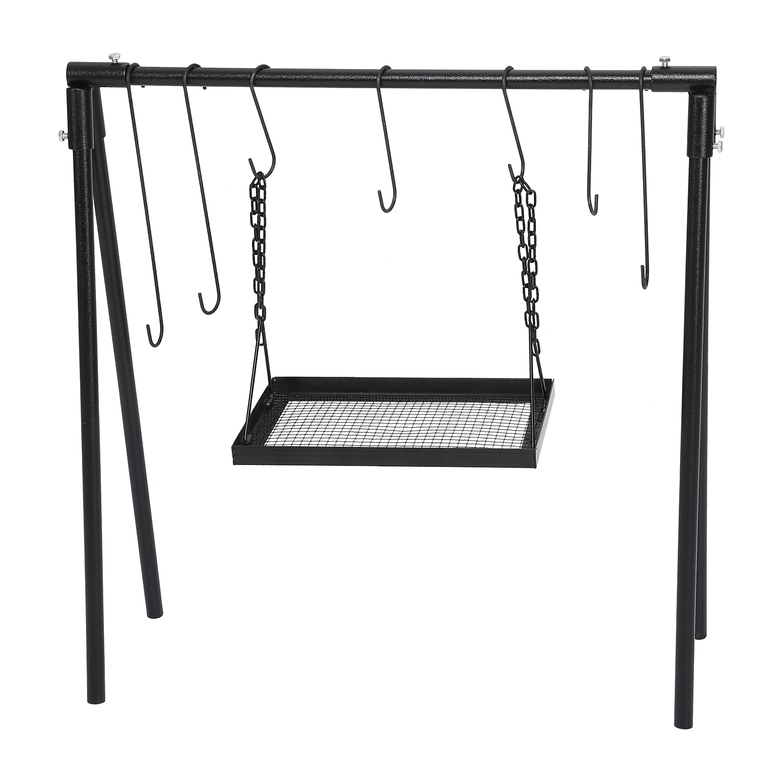 Yiwa Campfire Cooking Stand for BBQ Picnic, Swing Hanging Grill for ...