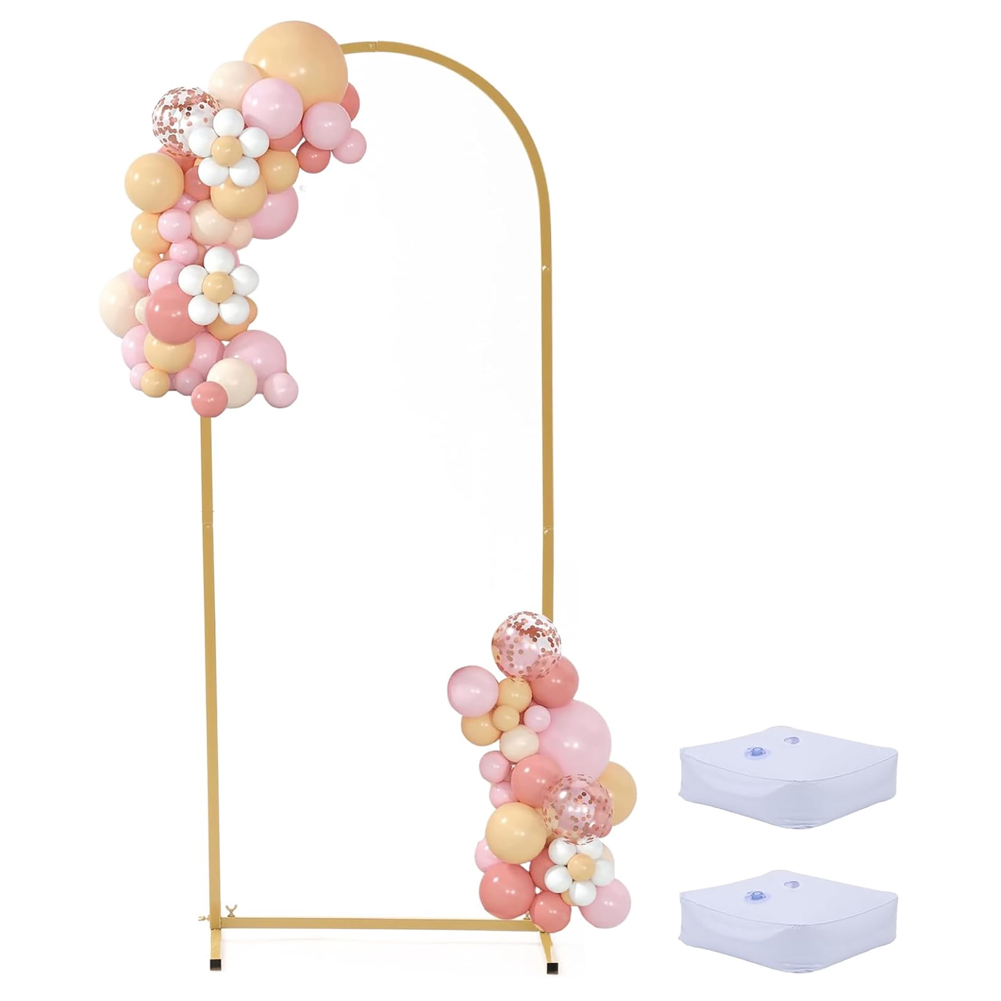 Yiwa Gold Arch Backdrop Stand, Wedding Arched Metal Frame for Parties ...