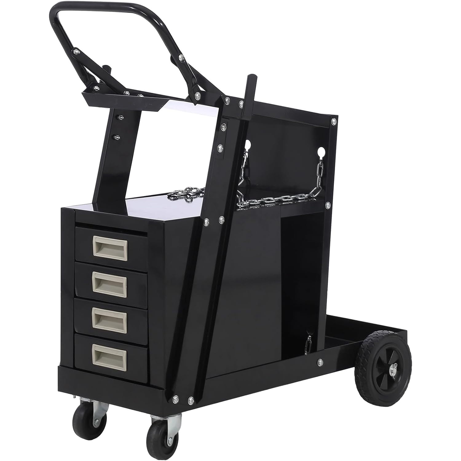 Yiwa Welding Cart, 220 lbs Welder Cart with 4 Drawers, Welding Carts ...