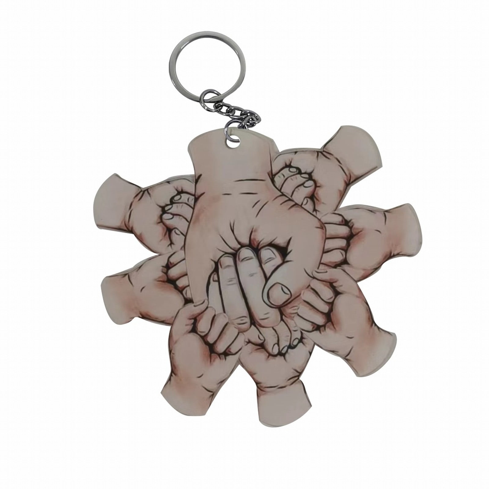 Yizioer Keychain Accessories Personalized Acrylic Fist Keychains with ...