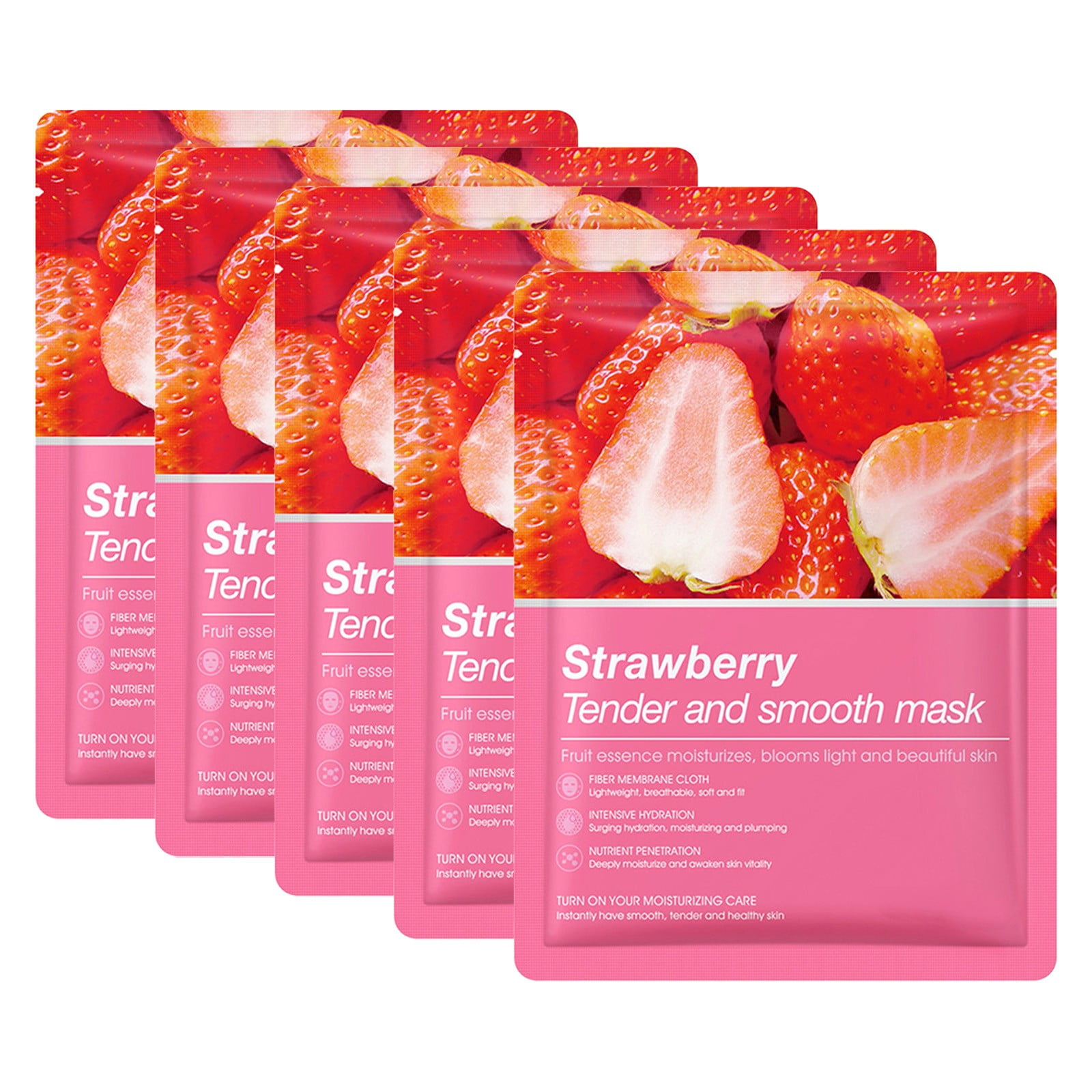 Yizioer Overnight Face Mask 5Pcs New Fruit Plant Hydraiting Facial ...