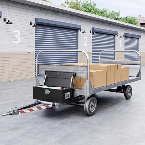 Yizosh 30 Inch Steel Heavy Duty Truck Bed Tool Box, Trailer Tongue Tool ...