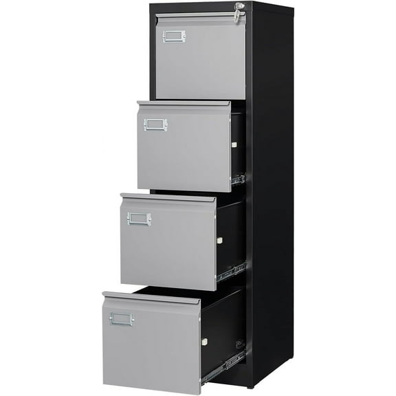 Coolsun 3 Drawer File Cabinets with Lock, Small Filing Cabinets for ...
