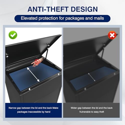 Yizosh Package Delivery Boxes for Outside,Extra Large Mailbox for ...