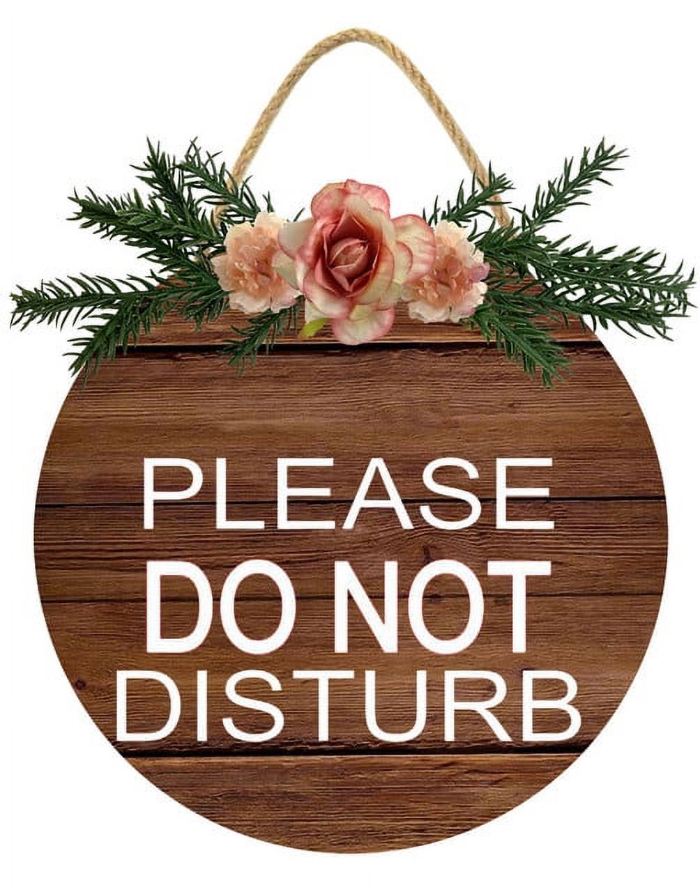 Yjiankangz 11In Door Sign Please Do Not Disturb Hanging Sign Wood ...