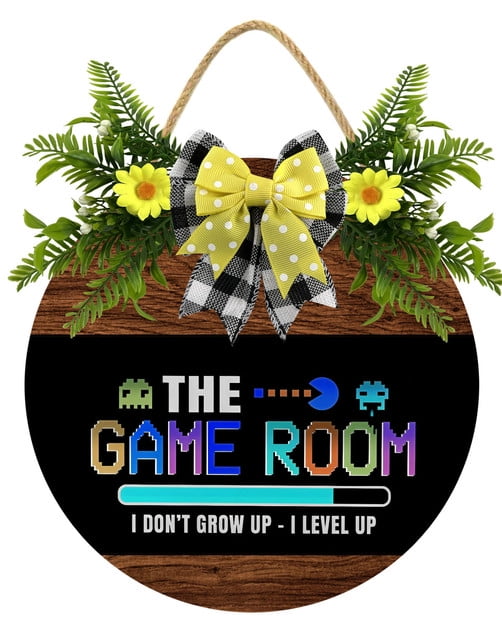 Yjiankangz 11In Door Sign The Game Room I Do Not Grow Up I Level Up ...