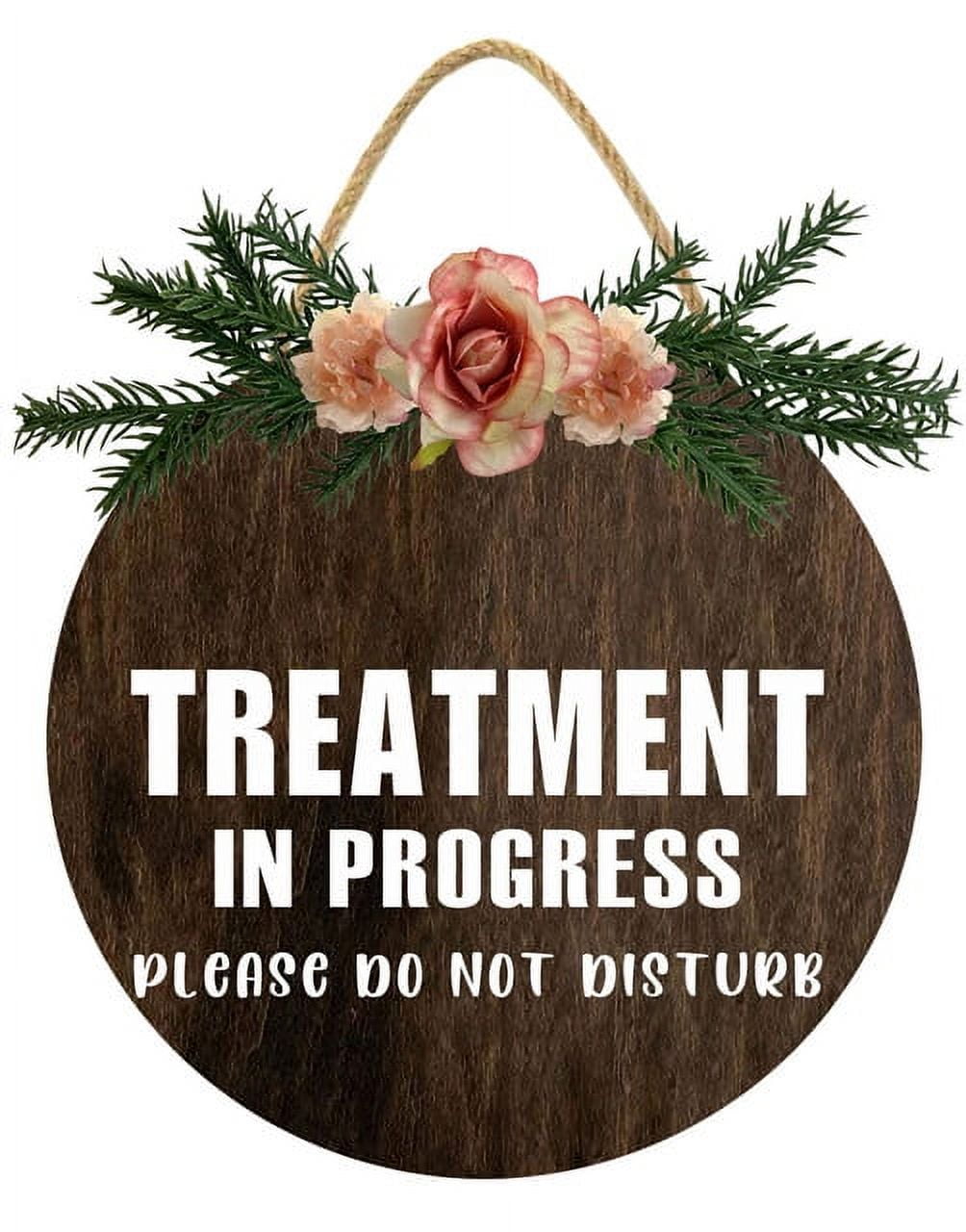 Yjiankangz 12In Door Sign Treatment In Progress Please Do Not Disturb ...
