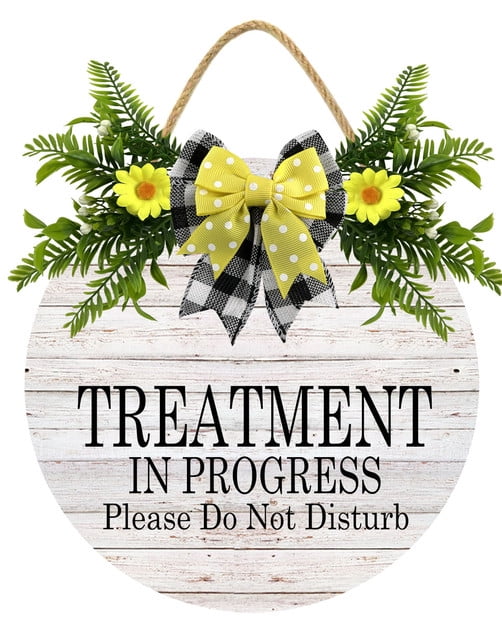 Yjiankangz 12In Door Sign Treatment In Progress Please Do Not Disturb ...