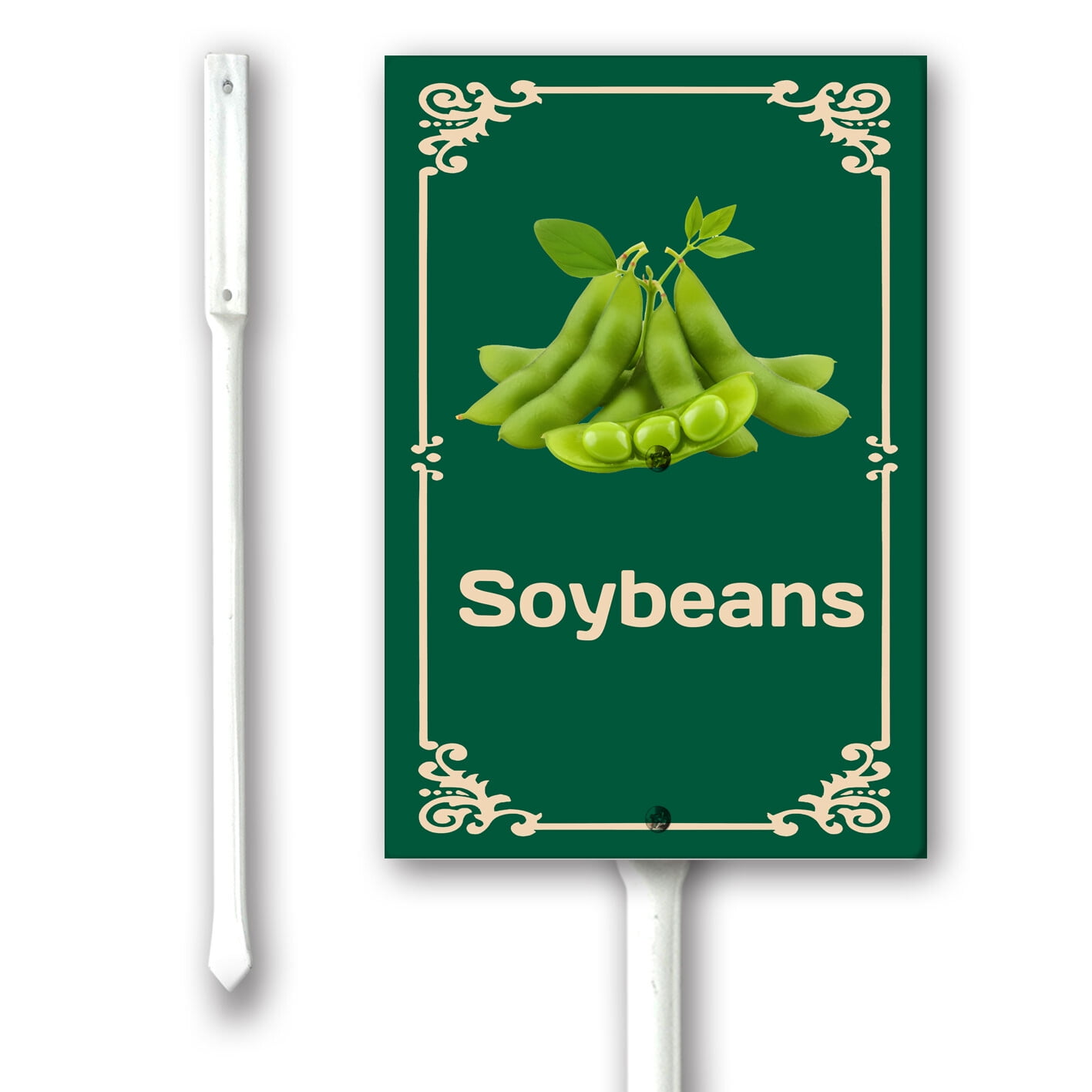 Yjiankangz 7x8.8 In Soybeans Crop Farm Labels Plant Markers Yard Sign ...