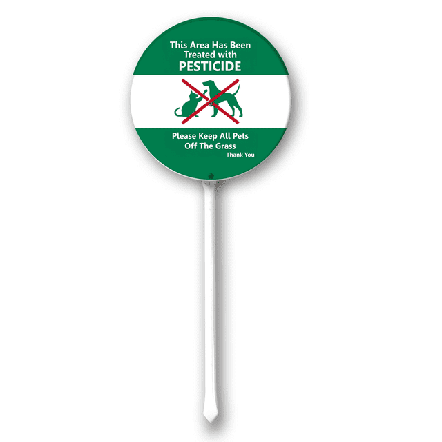 Yjiankangz 9.2x9.2 Inch Round Area Treated with Pesticides Keep Pets ...