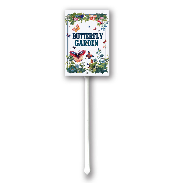 Yjiankangz Aluminium Yard Sign Butterfly Garden Sign 8x12inch Outdoor ...