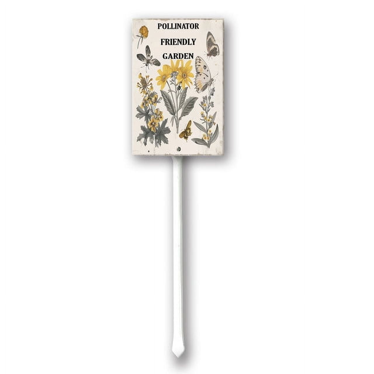 Yjiankangz Aluminium Yard Sign Pollinator Friendly Garden Sign 8x12inch ...