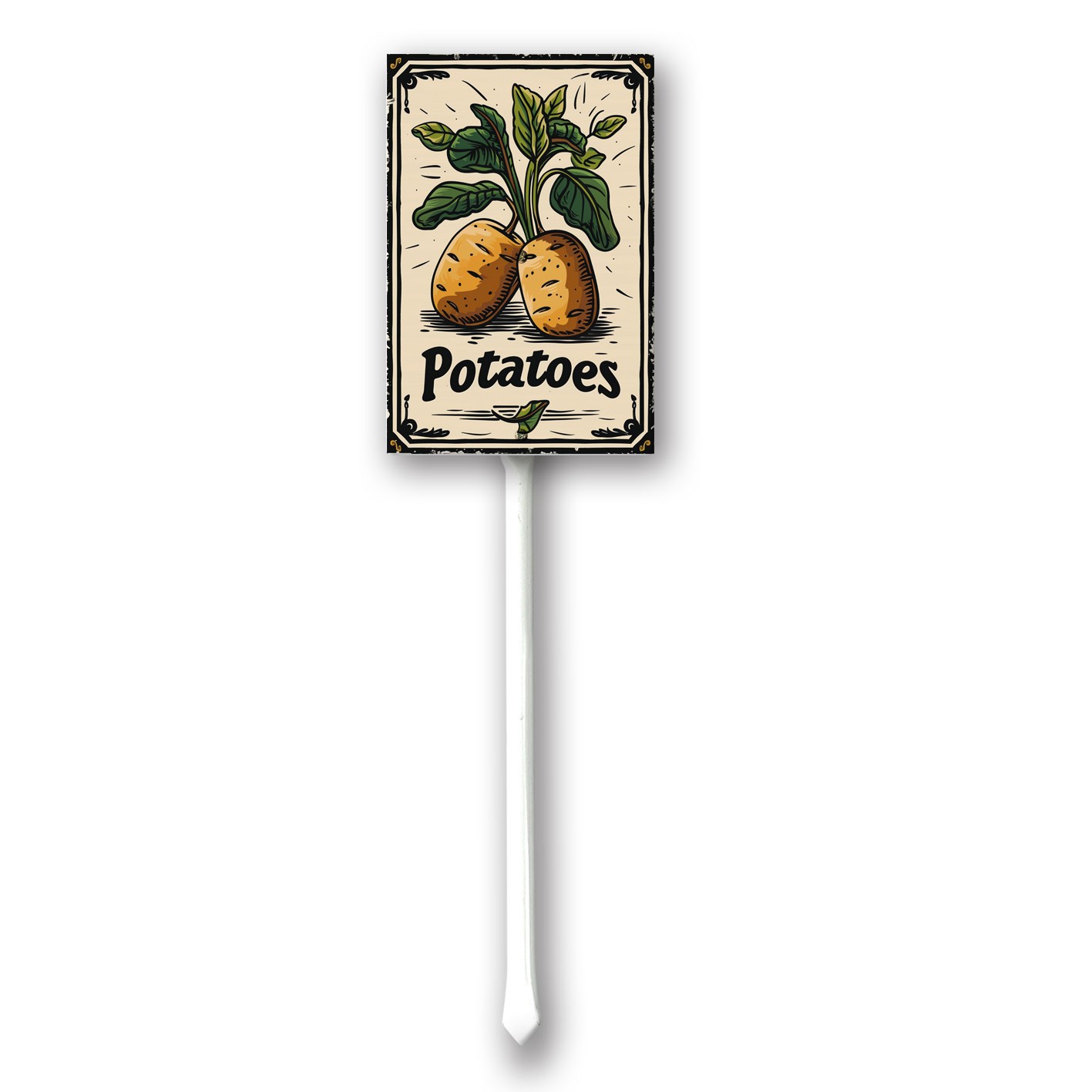 Yjiankangz Aluminium Yard Sign Potatoes Vegetable Garden Sign 4.6x6inch ...