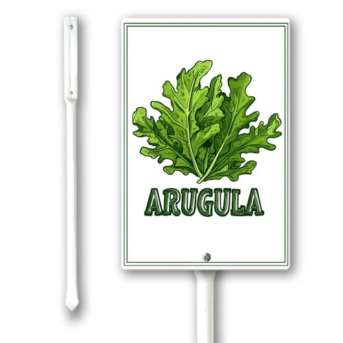 Yjiankangz Arugula Aluminium Yard Sign Vegetable Garden Sign 8x12 inch ...