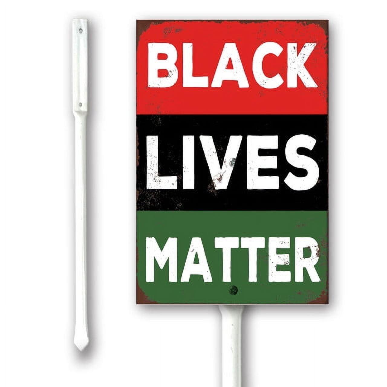 Yjiankangz Black Lives Matter Yard Sign With Stakes 7x8.8 inch,Aluminum ...