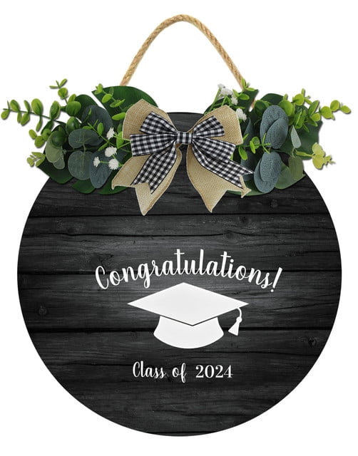 Yjiankangz Congratulation Class Of 2024 Wood Sign Rustic Farmhouse ...