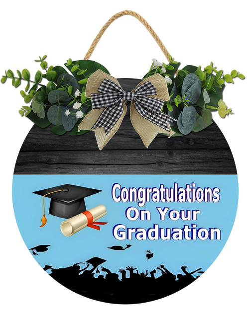 Yjiankangz Congratulations On Your Graduation Wood Sign Rustic ...
