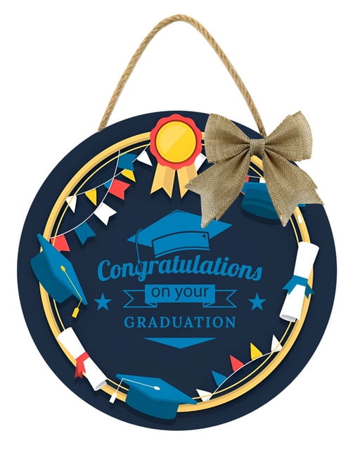 Yjiankangz Congratulations On Your Graduation Wood Sign Rustic ...