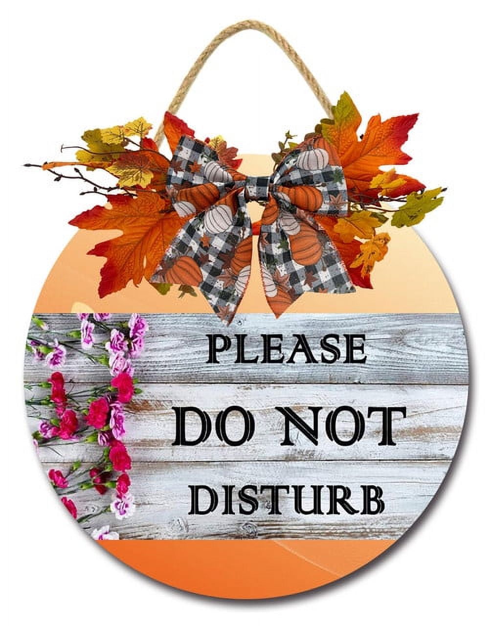Yjiankangz Do Not Disturb Wood Sign Rustic Farmhouse Style Plaque 11 ...