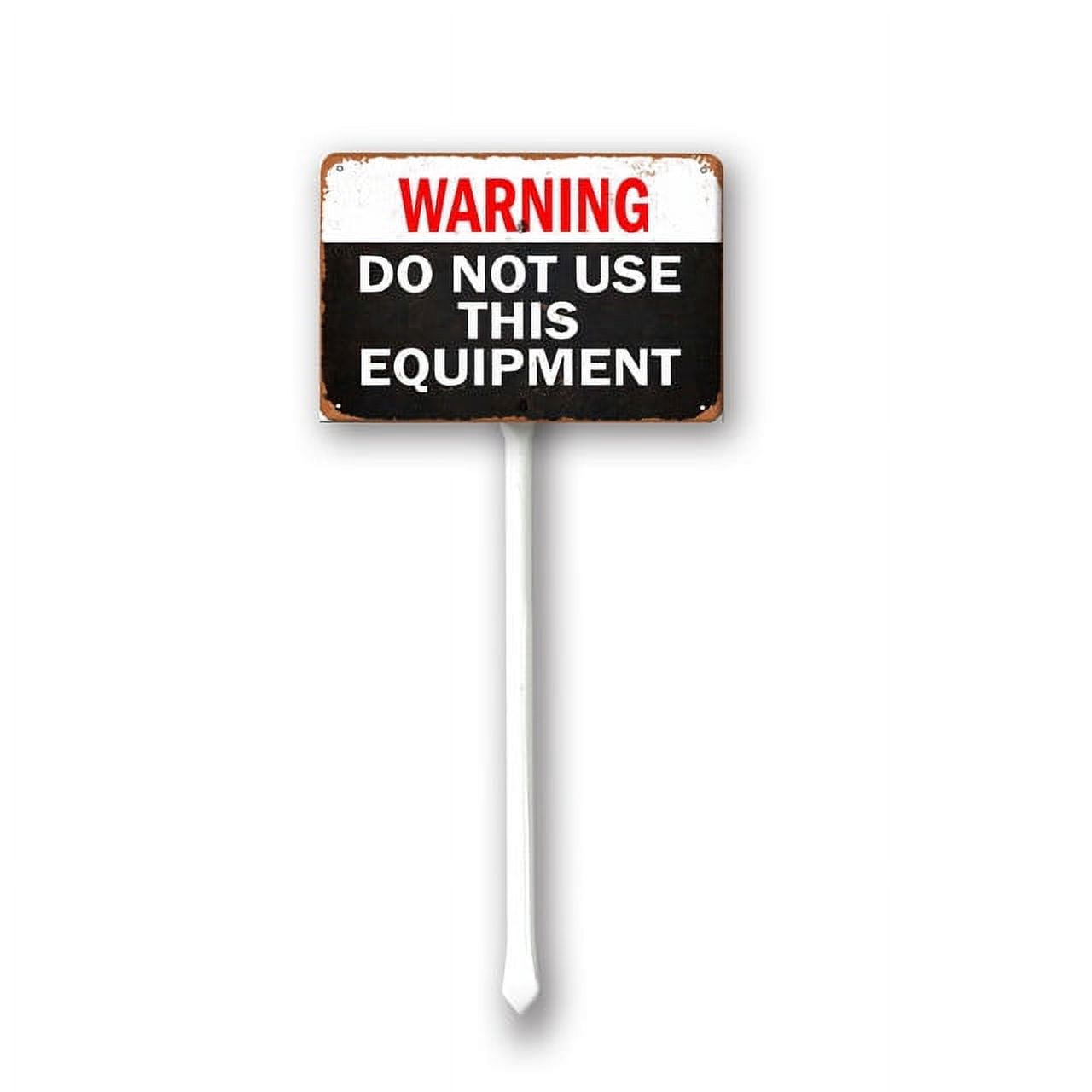 Yjiankangz Do Not Use This Equipment Sign Yard Sign with Stake Yard Art ...