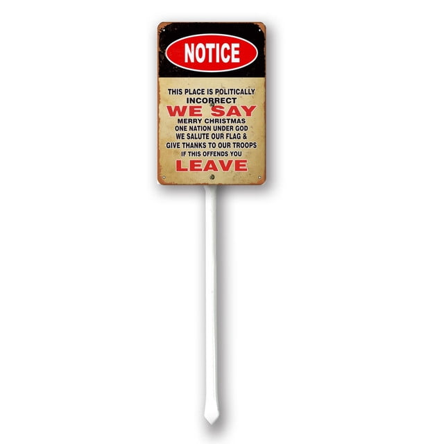 Yjiankangz Funny Notice Signs Wall Decor Politically Incorrect Sign ...