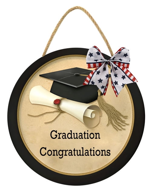 Yjiankangz Graduation Congratulations Wood Sign Rustic Farmhouse Style ...