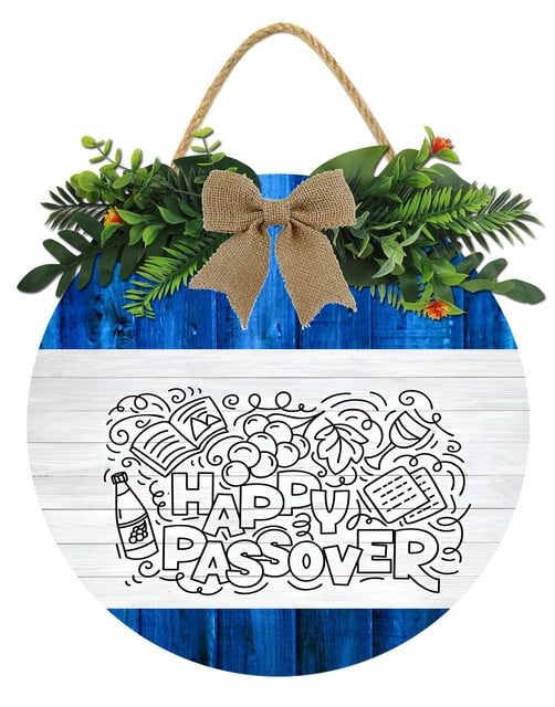 Yjiankangz Happy Passover Day Door Decorations Wall Plaque for Passover ...