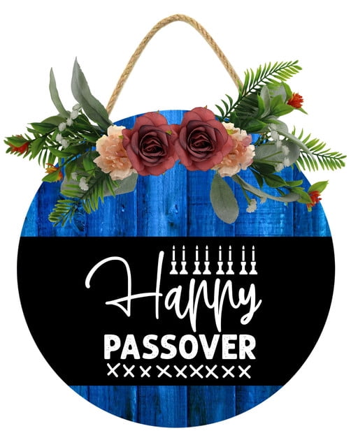 Yjiankangz Happy Passover Day Signs For Wreaths Decor Front Door Sign ...