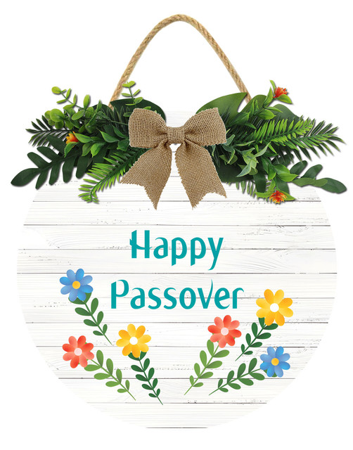 Yjiankangz Happy Passover Day Signs For Wreaths Decor Front Door Sign ...