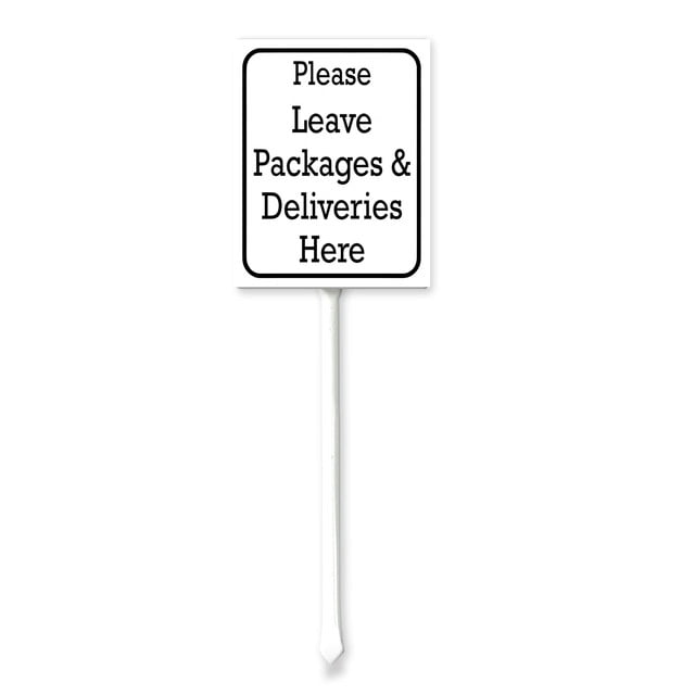 Yjiankangz Please Leave Packages Packages & Deliveries Here Yard Sign ...