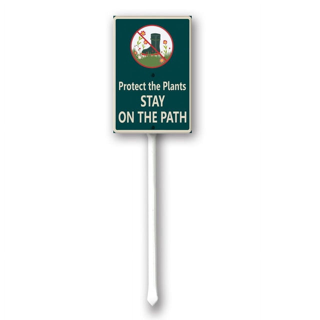 Yjiankangz Protect The Plants Stay On The Path 001 Yard Sign with Stake ...