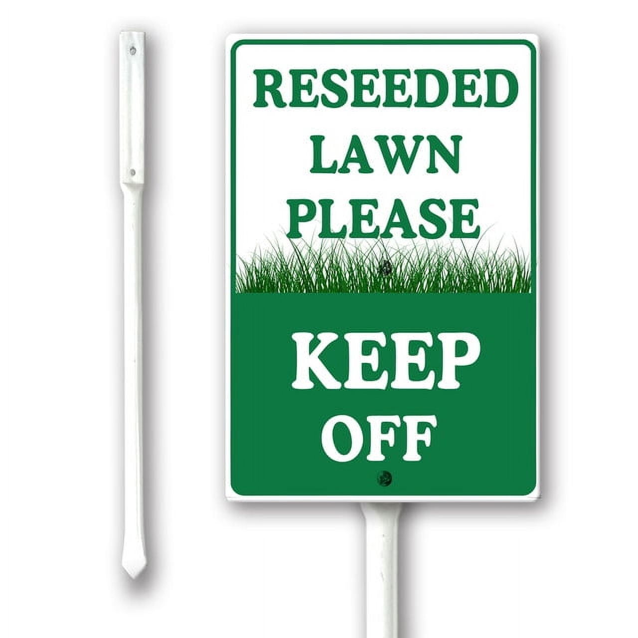 Yjiankangz Reseeded Lawn Please Keep Off Yard Garden Sign, Keep Off ...