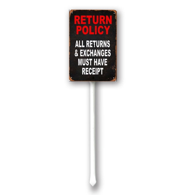 Yjiankangz Retro 4.6x6 In Return Policy All Returns Exchanges Must Have ...
