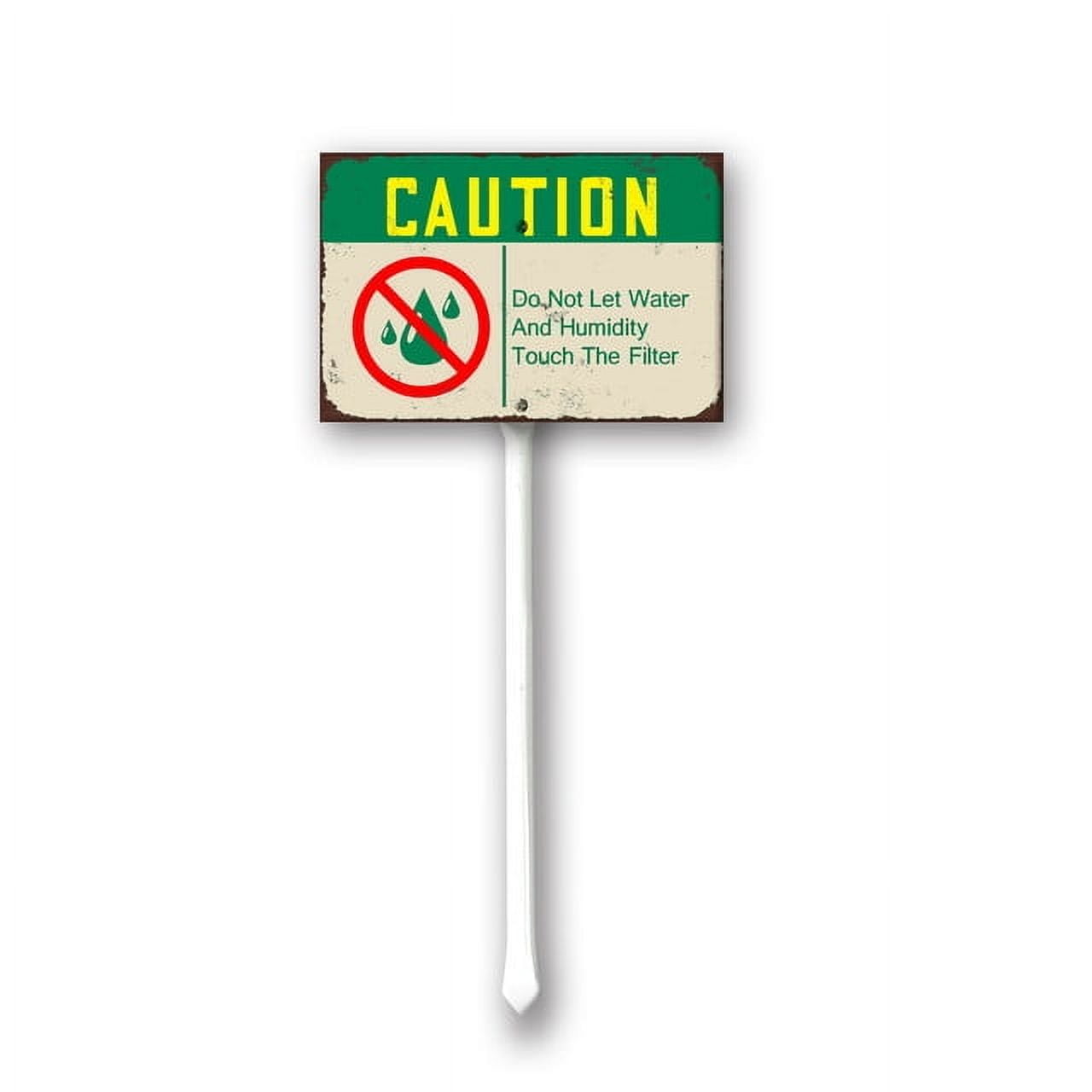 Yjiankangz Retro Caution Do Not Let Water And Humidity Touch The Filter ...